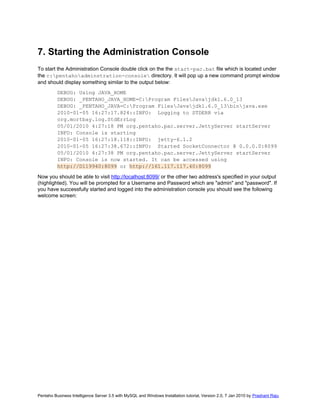 Manual de instalacion pentaho | PDF
