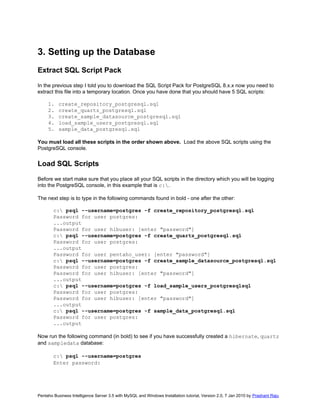 Manual de instalacion pentaho | PDF