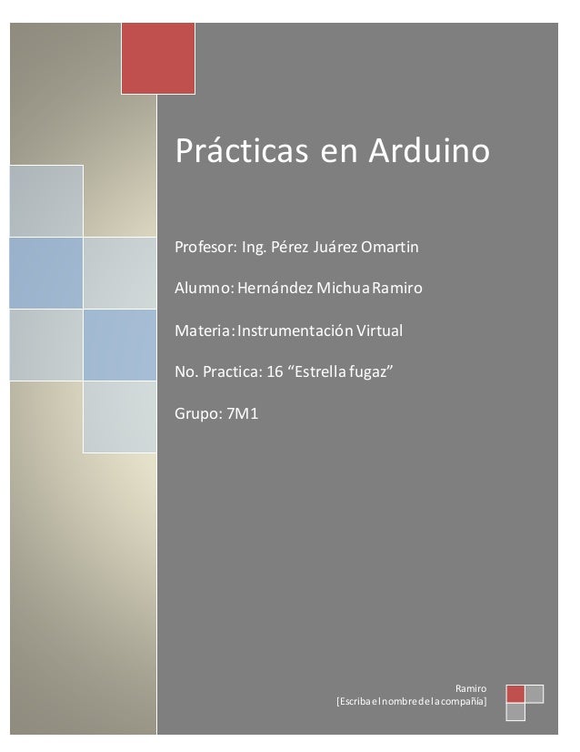 Manual basico de practicas con Arduino uno