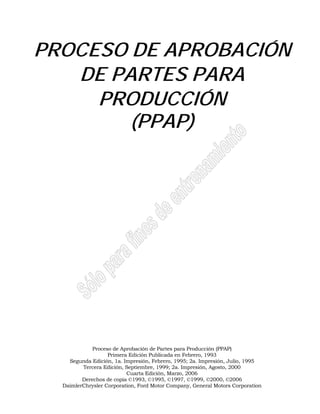 Manual.ppap.4.2006.espanol | PDF
