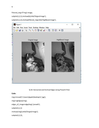 Manual of image processing lab | DOCX