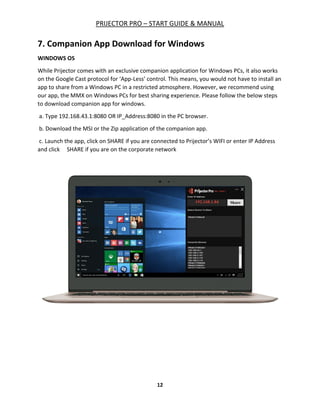 Wireless Presentation System | Prijector Pro - User's Manual | PDF ...