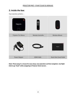 Wireless Presentation System | Prijector Pro - User's Manual | PDF | Computer Peripherals ...