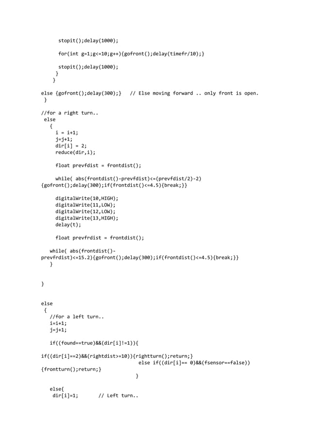 Maze Solver Robot Using Arduino Pdf