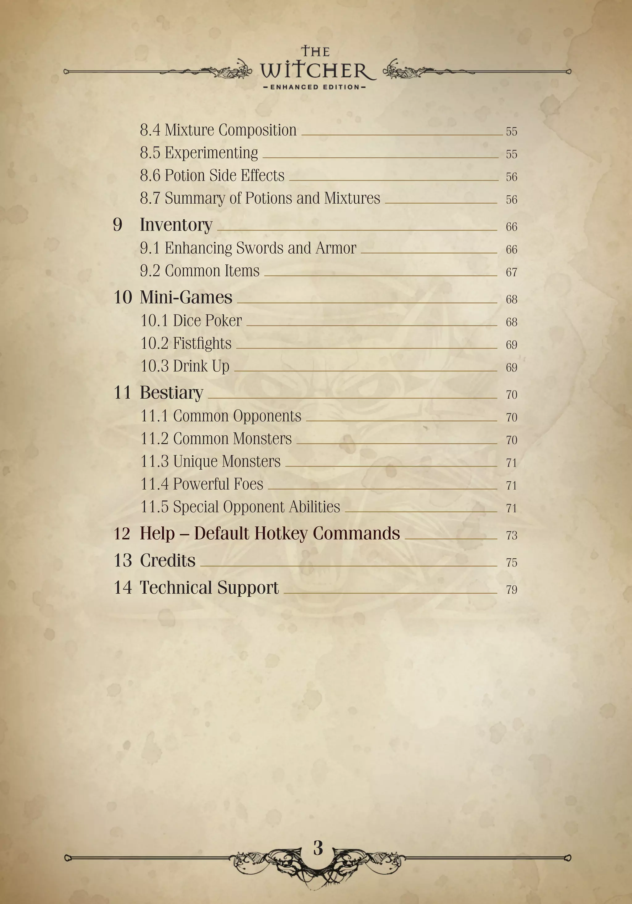 Manual The Witcher | PDF