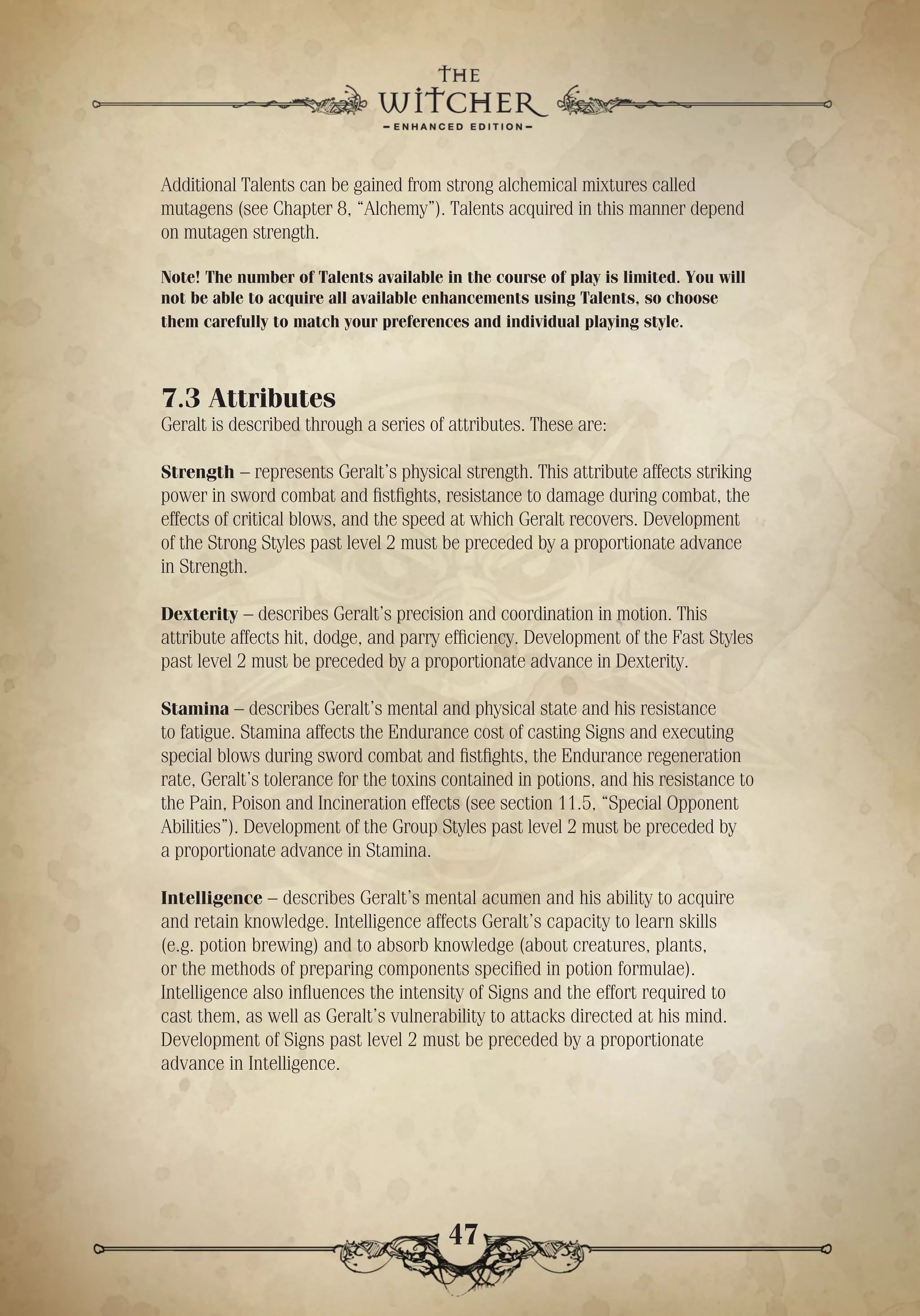 Manual The Witcher | PDF