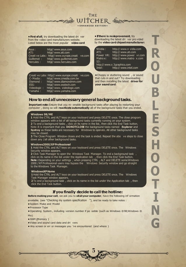 Manual The Witcher | PDF | Operating Systems | Computer Software and ...