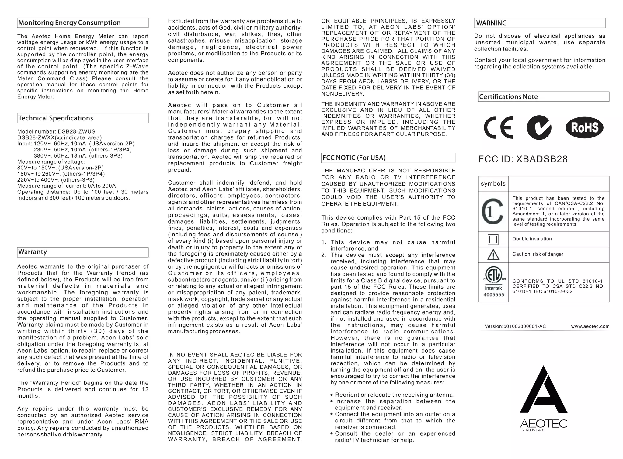 Manual aeon labs home energy meter (2nd edition) | PPT