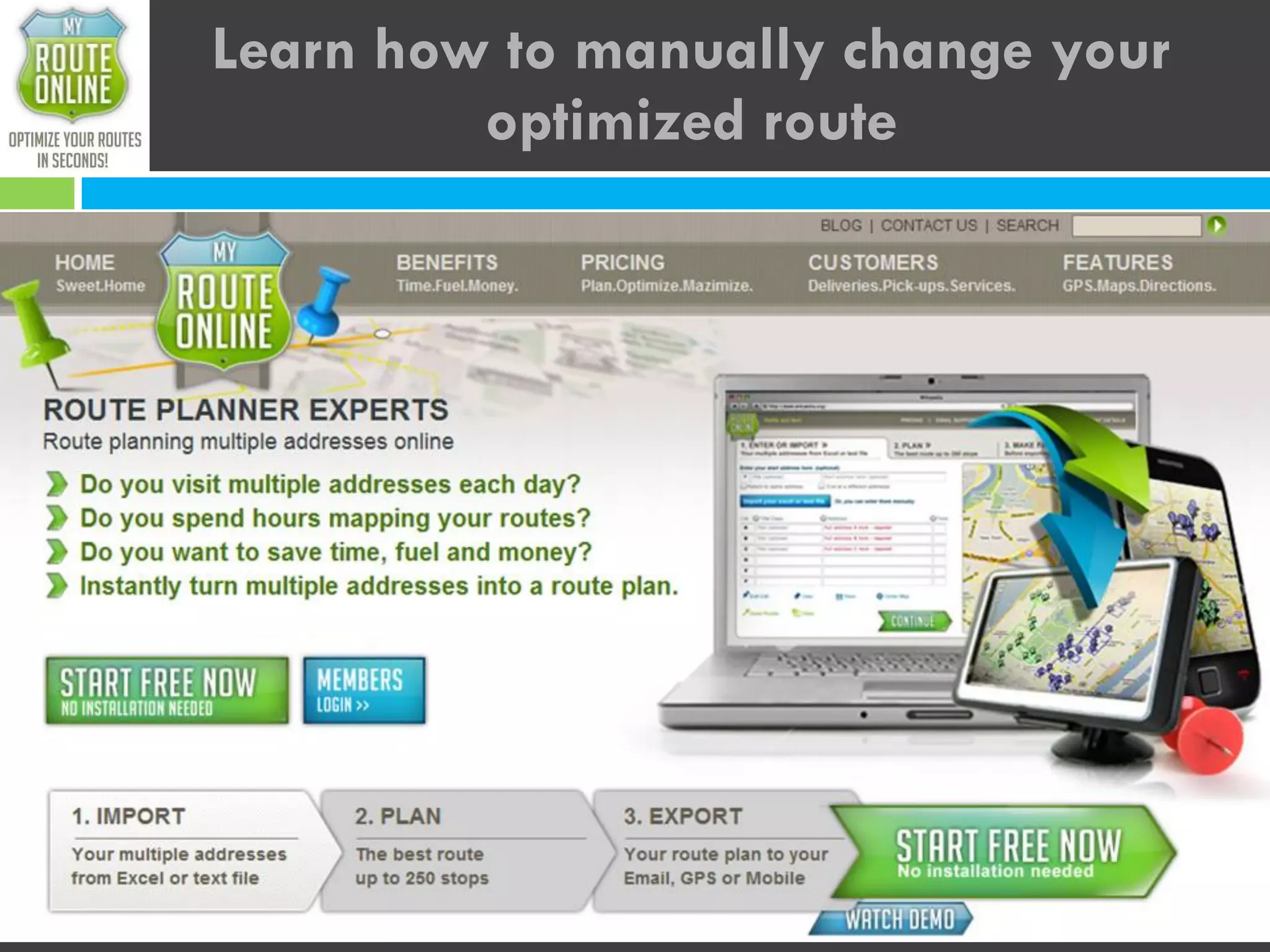 Manual changes-user-guide-MyRouteOnline | PDF | Developmental Sites ...