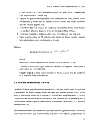 Manual de-analisis-de-calidad-en-muestras-de-carne | PDF