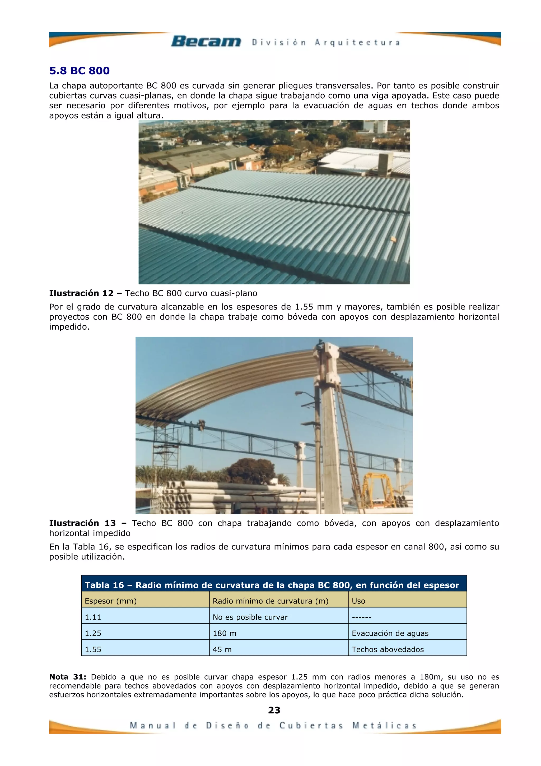 Manual de-diseno-de-cubiertas-metalicas curvas | PDF