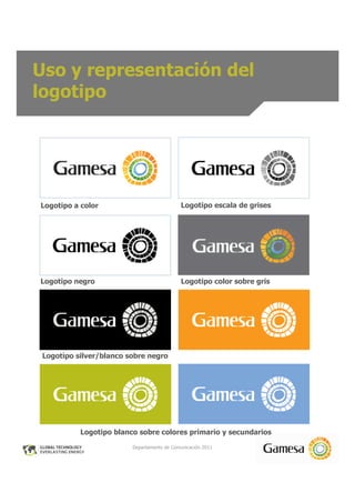 Manual de identidad corporativa Gamesa | PDF