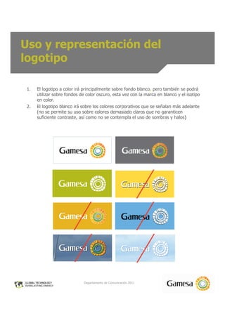 Manual de identidad corporativa Gamesa | PDF