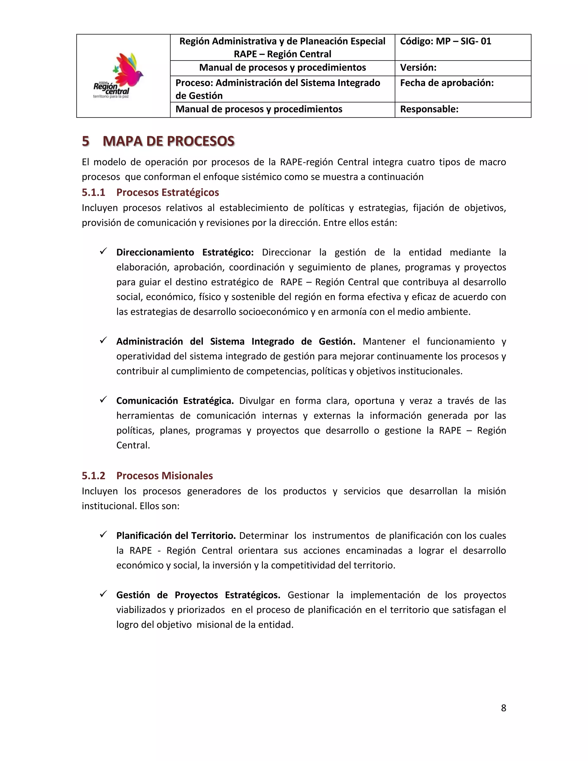 Manual de-procesos-y-procedimientos-final | PDF | Business | Business and Finance