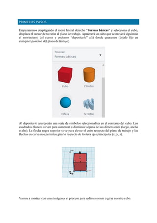 Manual De Plataforma Tinkercad De Diseño 3d Y Programacion Pdf