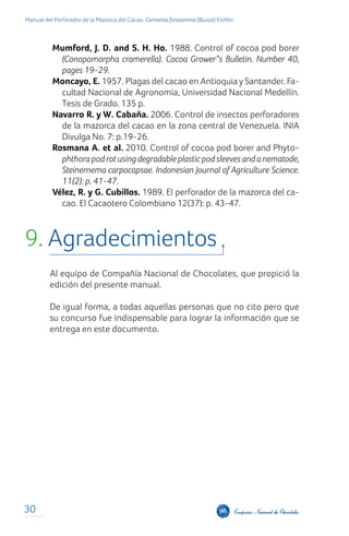 Manual del perforador de la mazorca del cacao | PDF