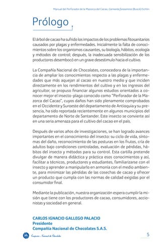 Manual del perforador de la mazorca del cacao | PDF