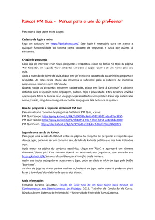 Manual do-kahoot | PDF
