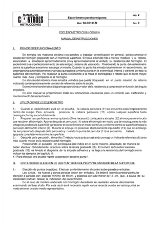 Manual esclerometro | PDF