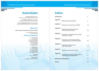 Manual evaluación nutricional- inan 2015 | PDF