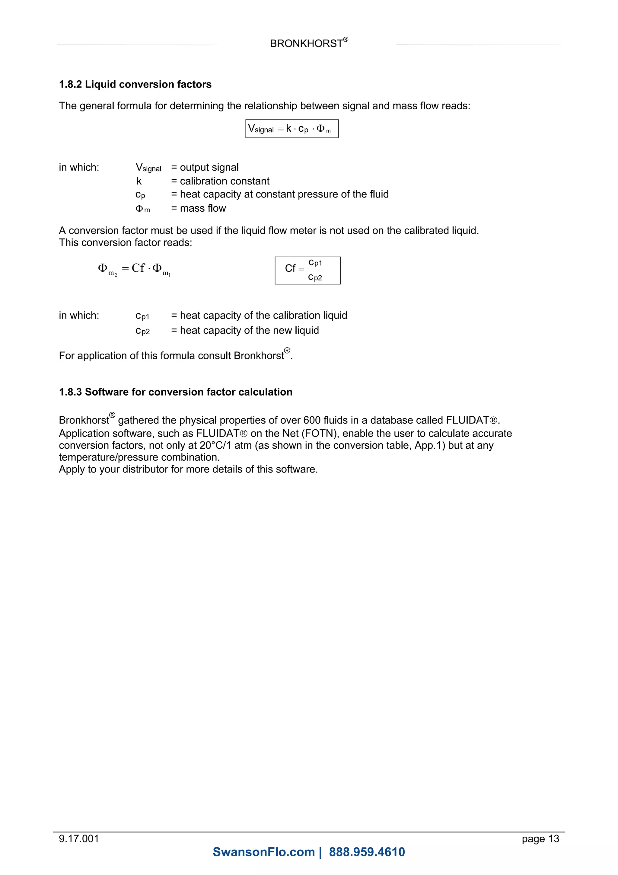 Instruction Manual for Bronkhorst Mass Flow Pressure Meters and ...
