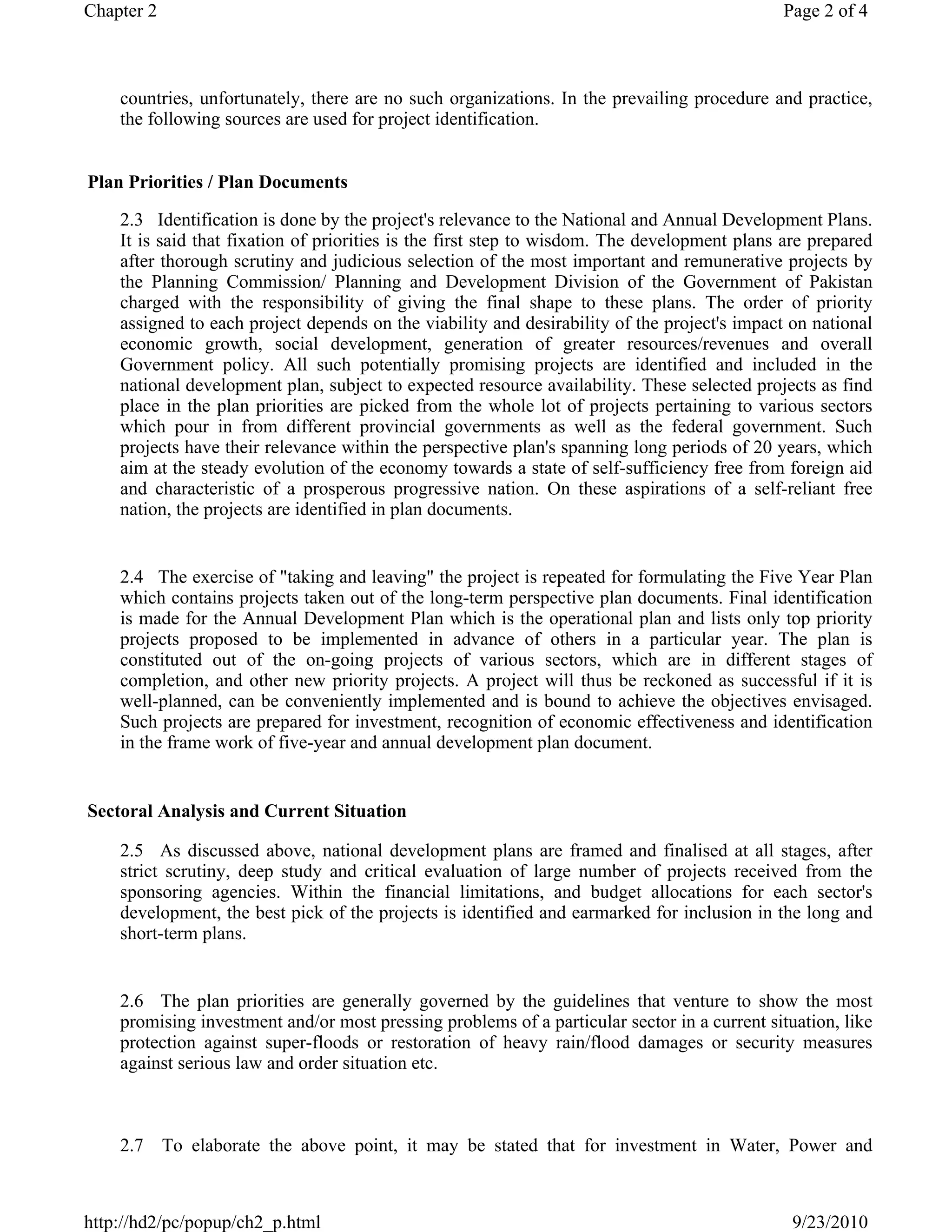 Manual For Development Projects, Planning Commission Pakistan ...