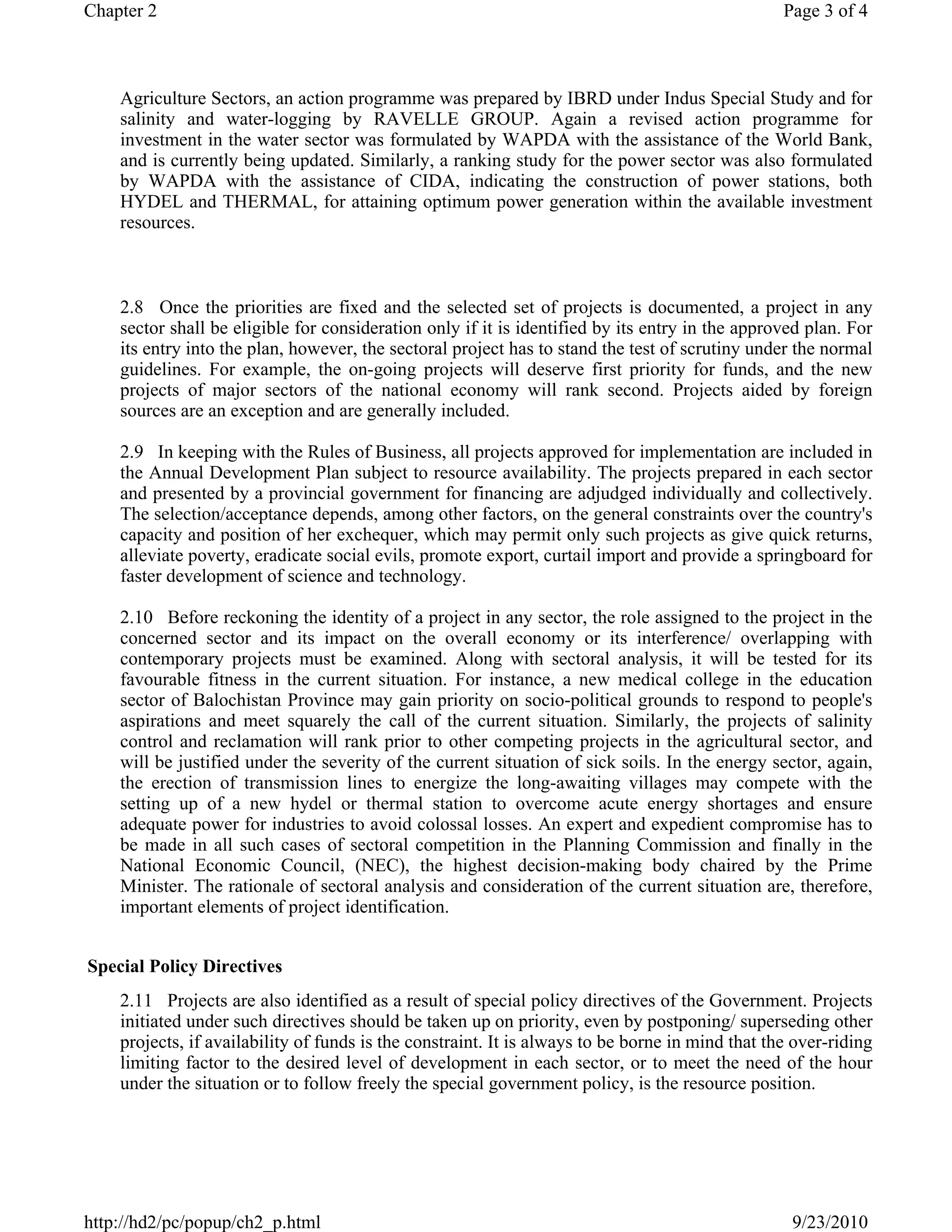Manual For Development Projects, Planning Commission Pakistan ...