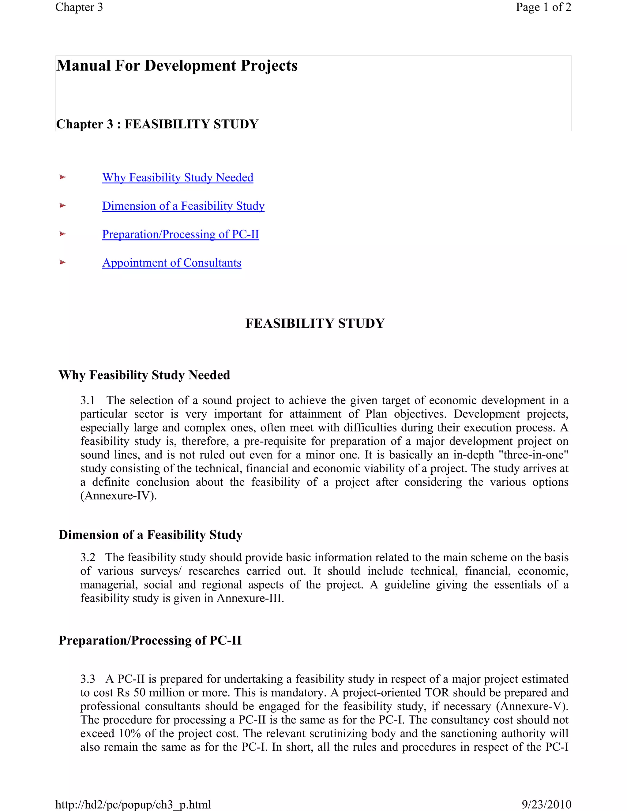 Manual For Development Projects, Planning Commission Pakistan, Developmental Planning ...