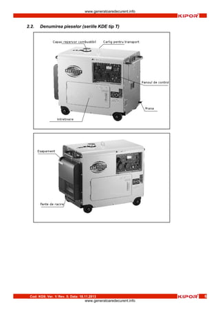 Manual generator-curent-kipor-kde6700 ta | PDF