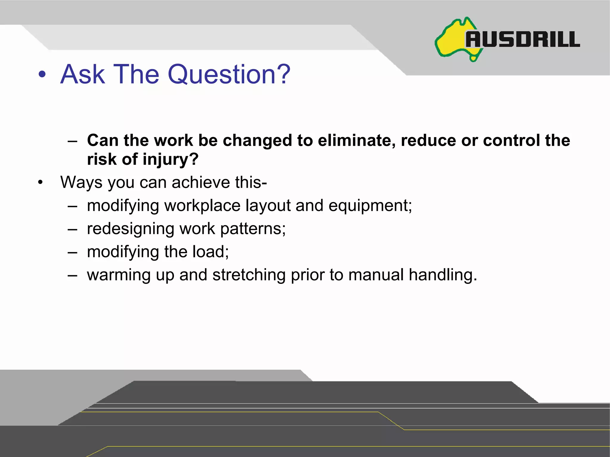 Manual Handling Ppt | PPT