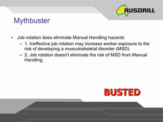Manual Handling Ppt | PPT
