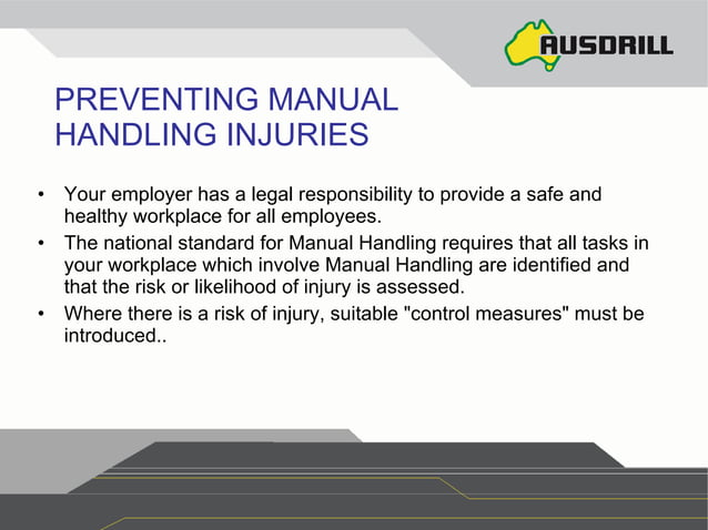 Manual Handling Ppt