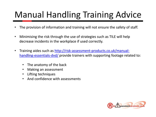 Manual Handling Training powerpoint presentation | PPTX