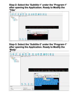 Manual - HW LedShow in scrolling | PDF
