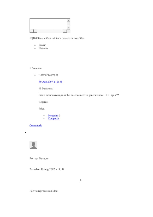 Manual idocs processiing | PDF