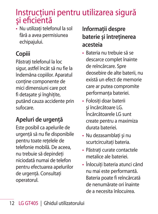 Manual instructiuni-lg-gt405-viewty-black | PPT