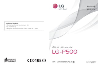 Manual instructiuni-lg-p500-optimus-one-silver | PDF