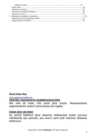 Manual instructiuni-myphone-6680-share | PDF