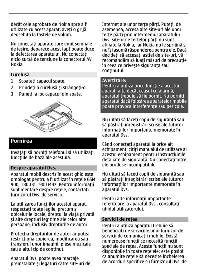 Manual instructiuni-nokia-6303i-classic-gold | PDF