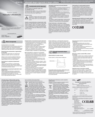 Manual instructiuni-samsung-e1170 | PDF