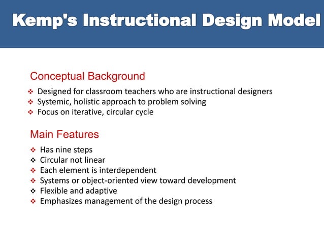 kemp-Instructional Design Model | PPTX