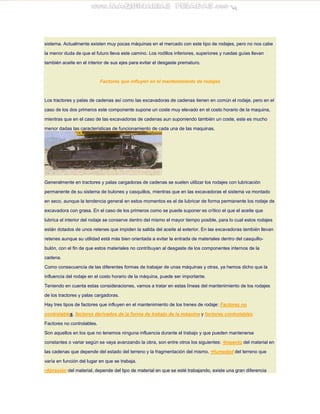 Manual mantenimiento-tren-rodaje-rodamiento-cadenas-costos-inversion ...