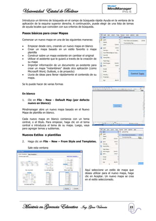 Manual Mindjet Mindmanager6 | PDF