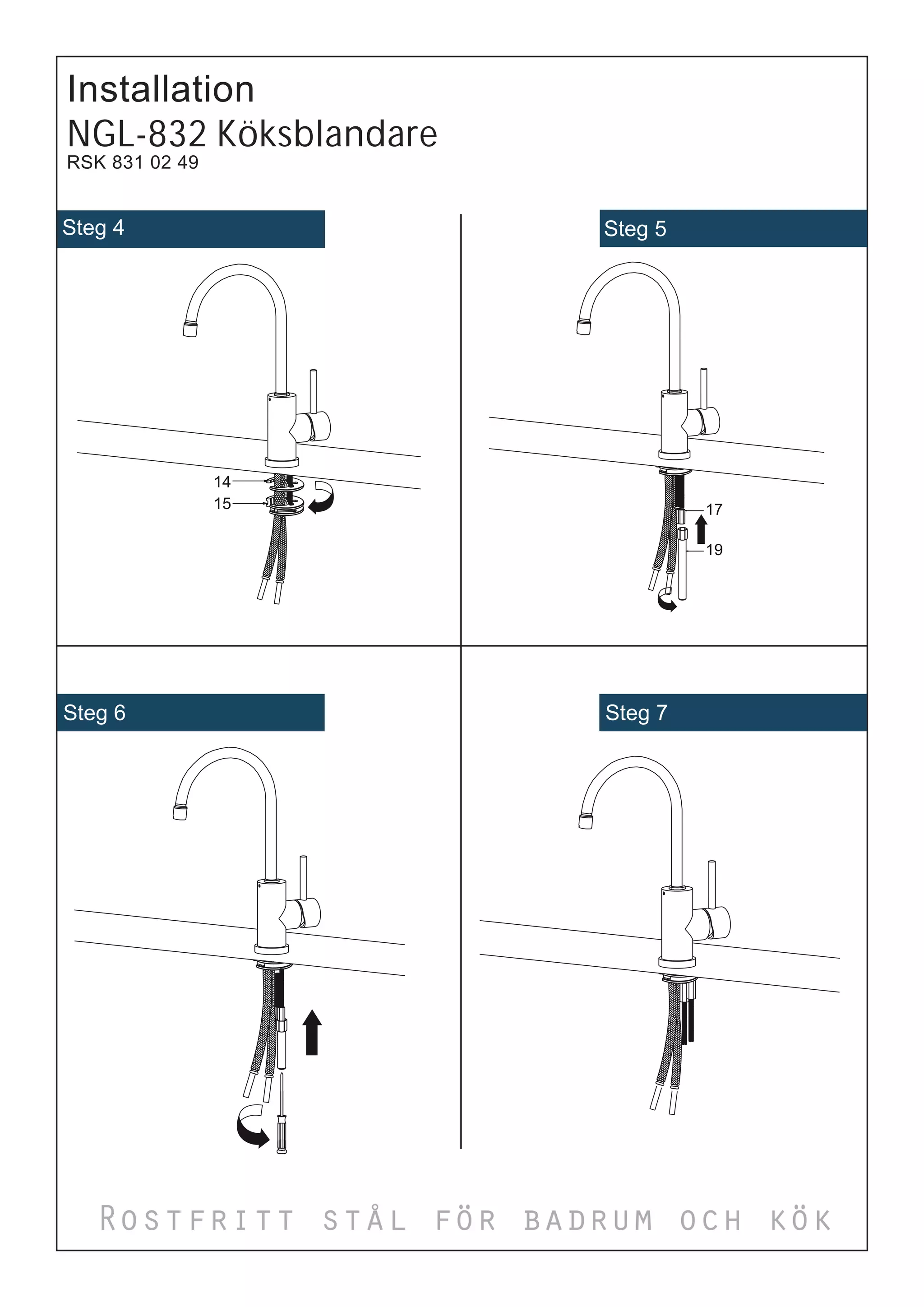 Manual NGL-832-koksblandare | PDF | Home Appliances | Home & Garden