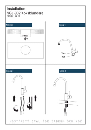 Manual NGL-832-koksblandare | PDF | Home Appliances | Home & Garden