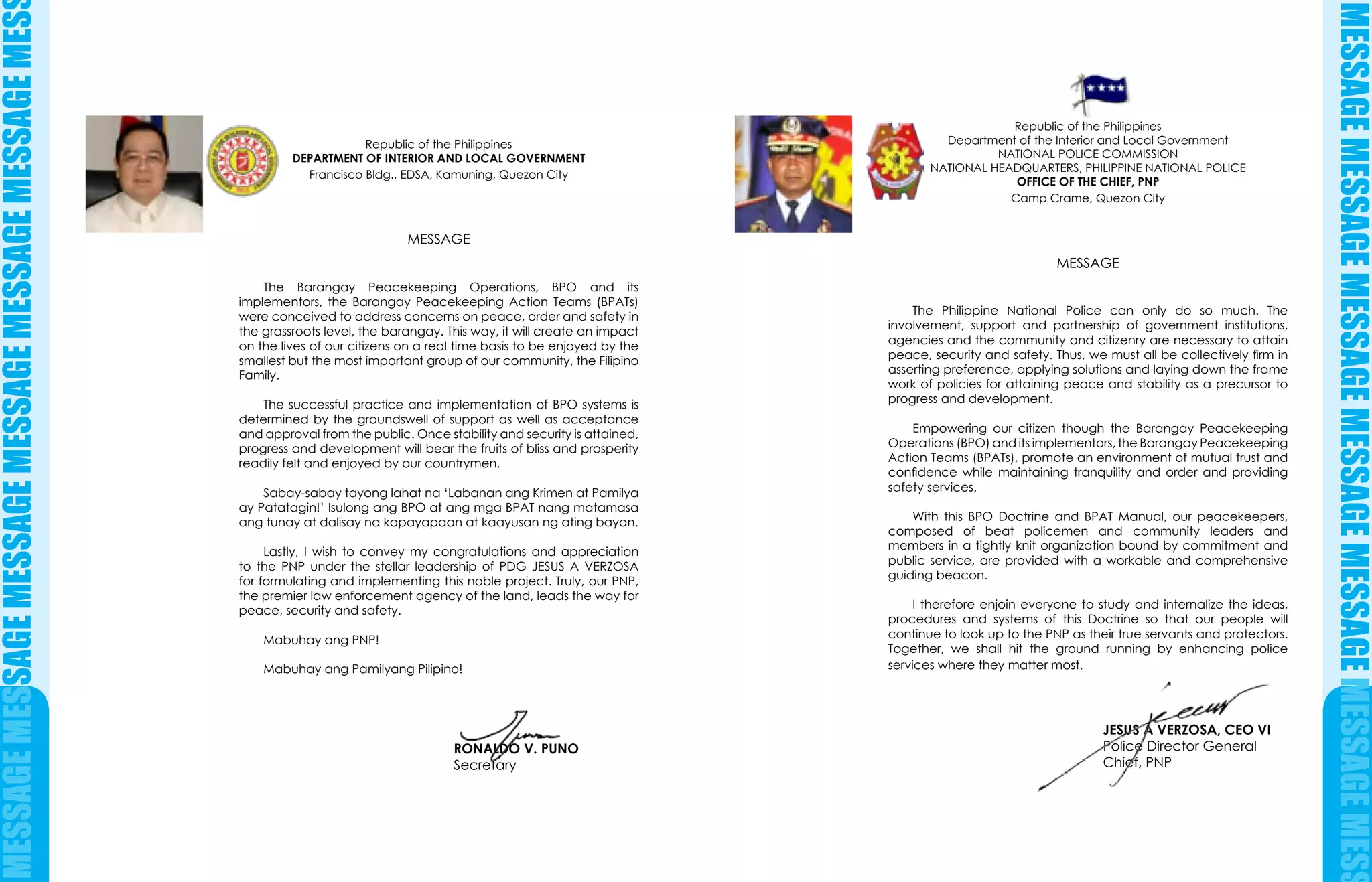 MANUAL ON BARANGAY PEACEKEEPING OPERATIONS - BPAT | PDF