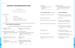 MANUAL ON BARANGAY PEACEKEEPING OPERATIONS - BPAT | PDF