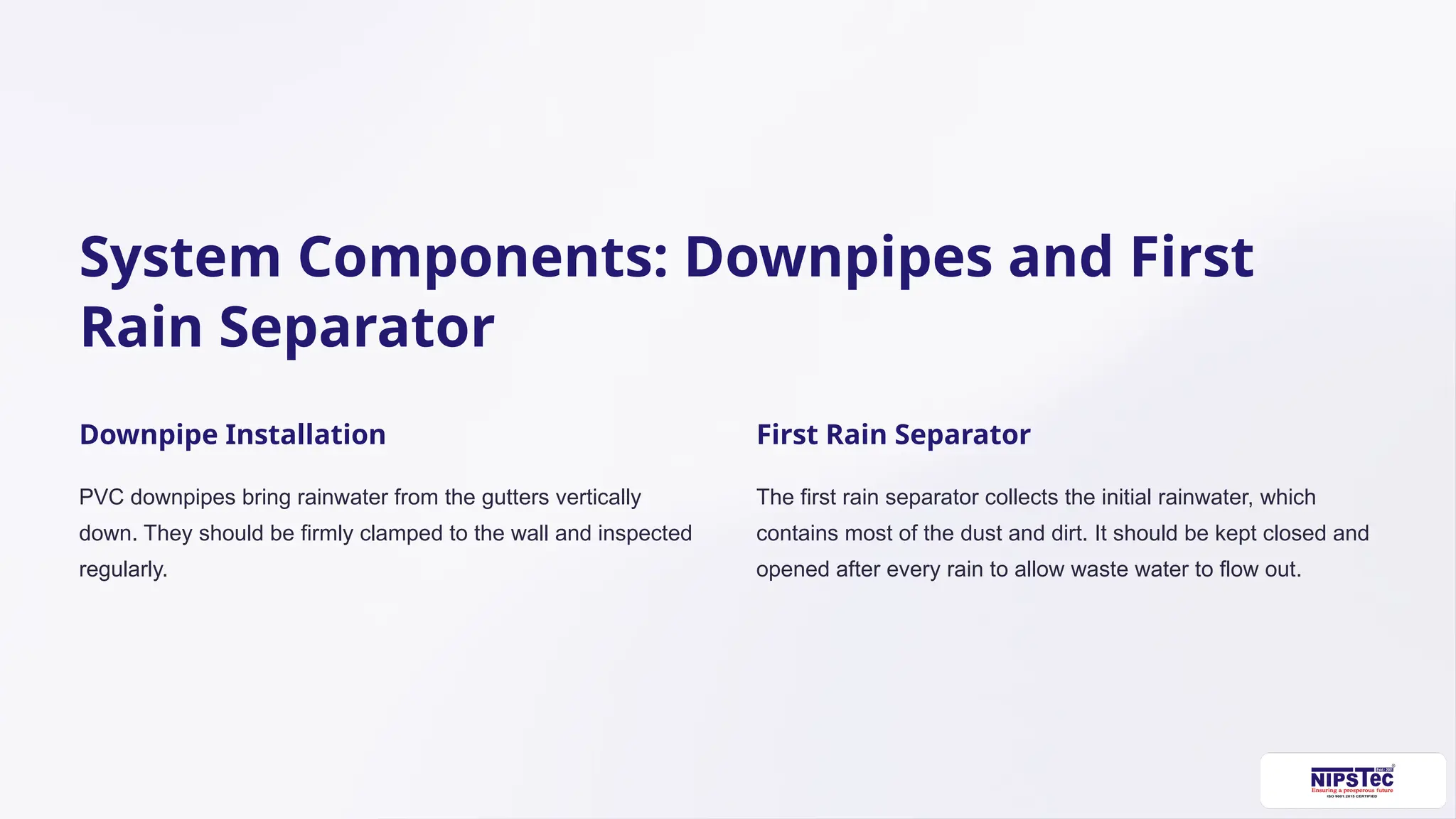 Manual on Rooftop Rainwater Harvesting Systems in Schools | PPTX