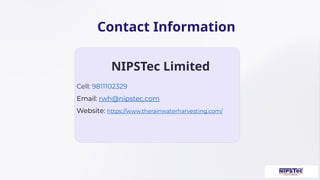 Manual on Rooftop Rainwater Harvesting Systems in Schools | PPTX