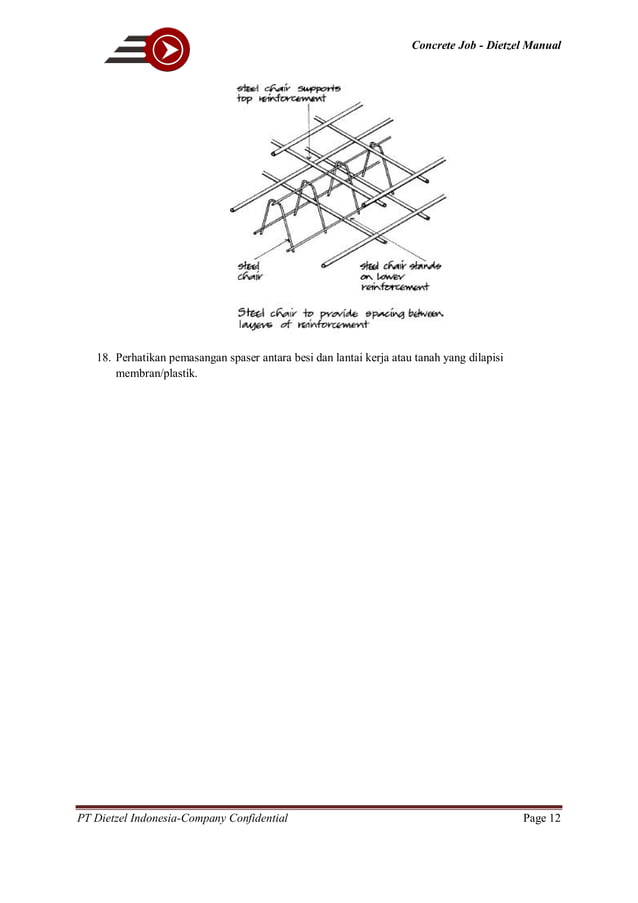 Manual pembesian dan pengecoran | PDF